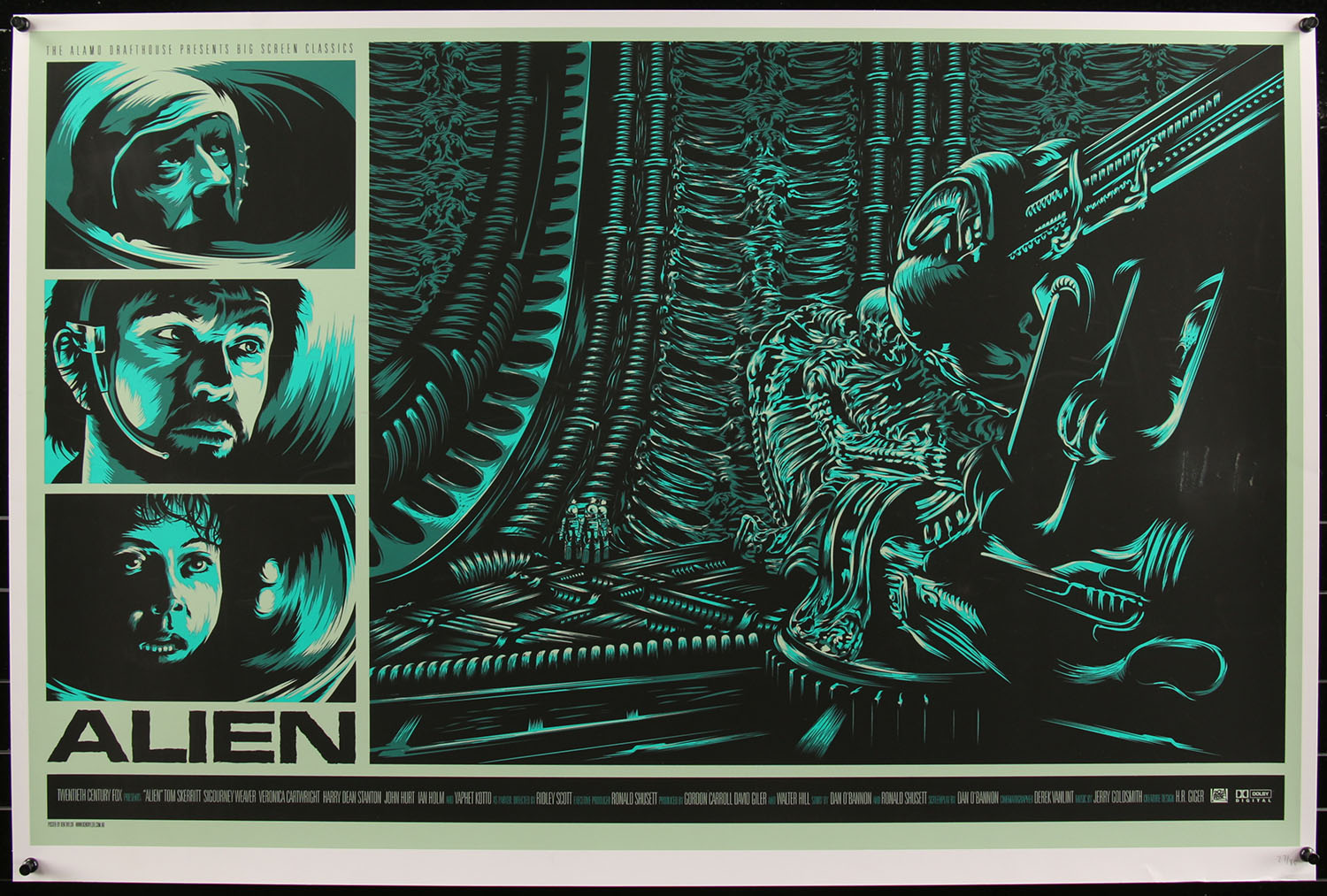 Alien by Ken Taylor 27/851 Screen Print Movie Art Mondo Poster First E ...