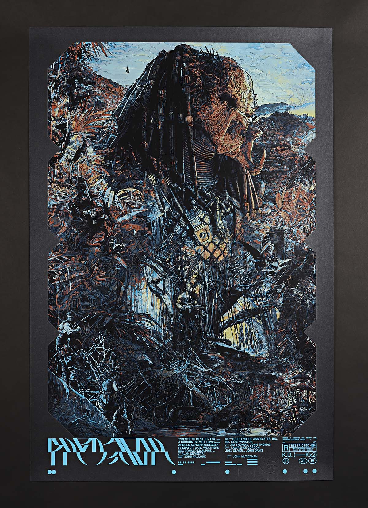 Predator Variant by Krzysztof Domaradzki AP 14/20 Screen Print Movie A ...